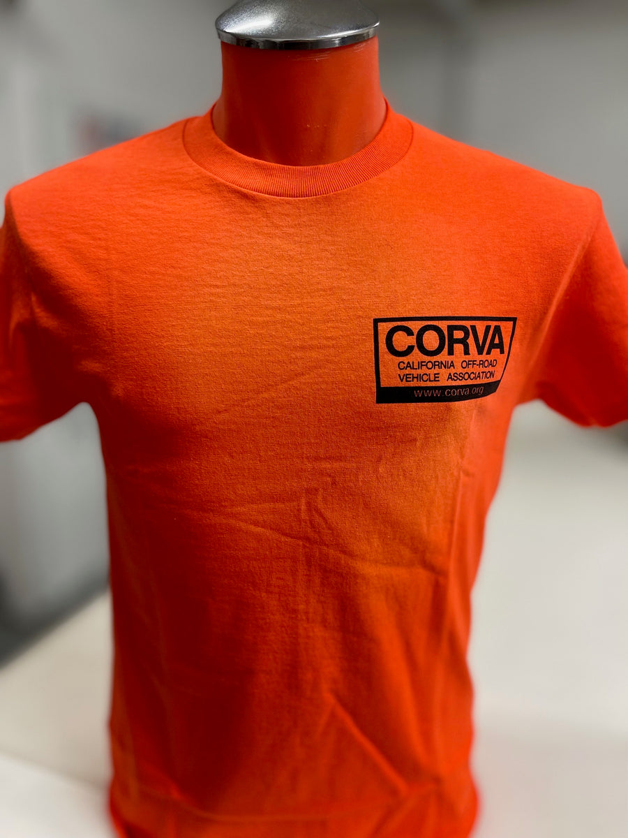 CORVA - OFF ROAD TEE - ORANGE – CORVA Donation Store
